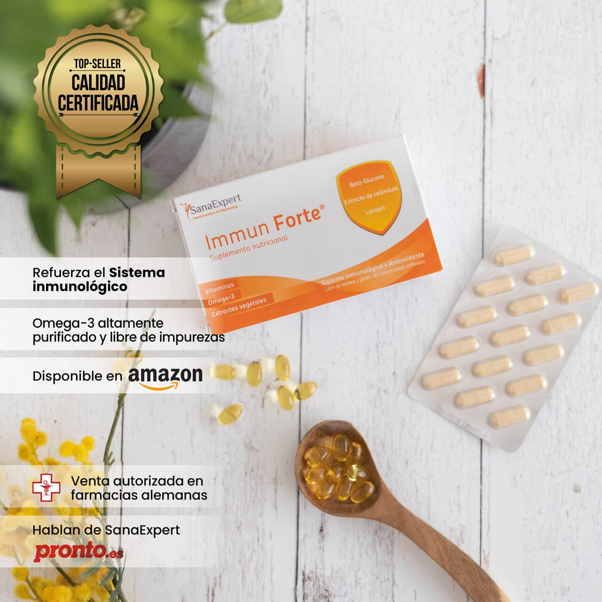 Immun Forte - Multivitamínico para el sistema inmunológico – SanaExpert ES